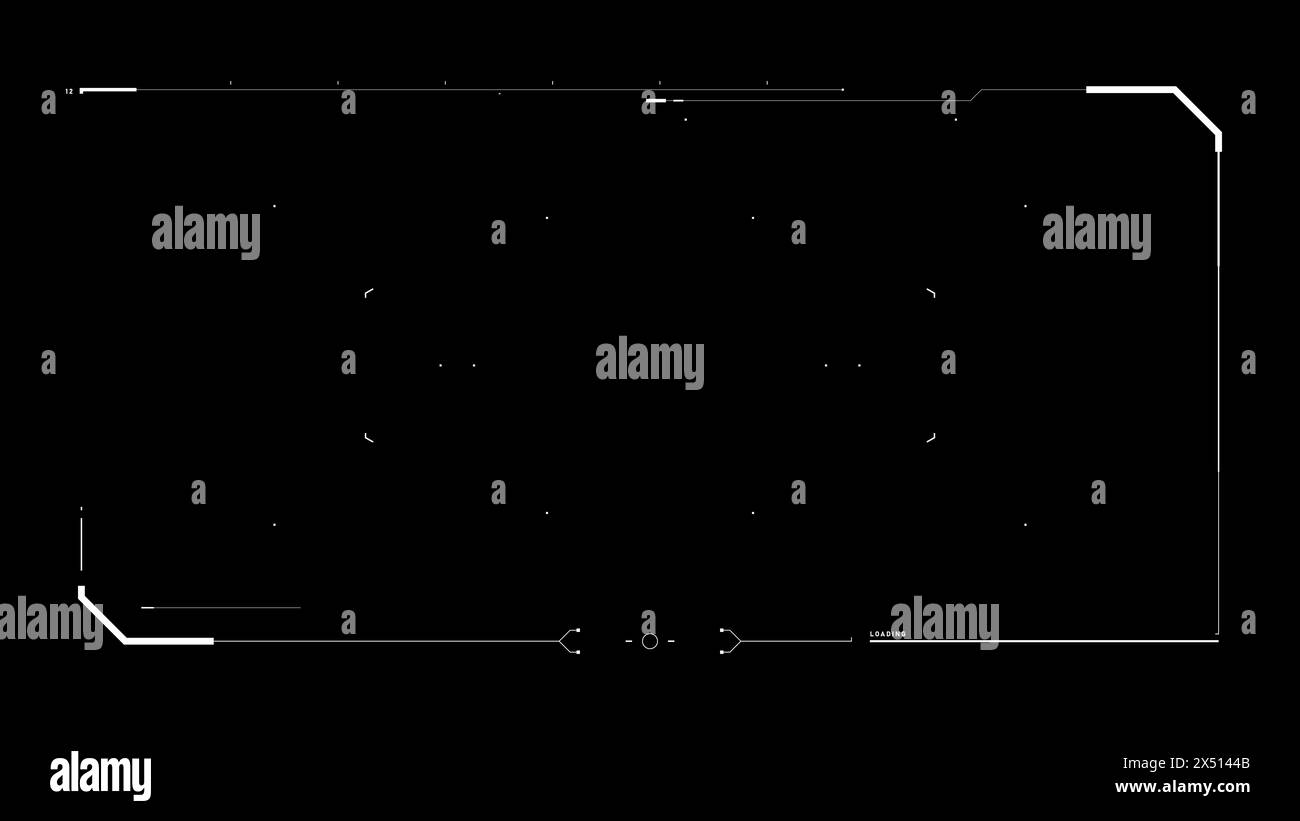 Futuristic glitch HUD aim. Overlay template Stock Vector Image & Art ...