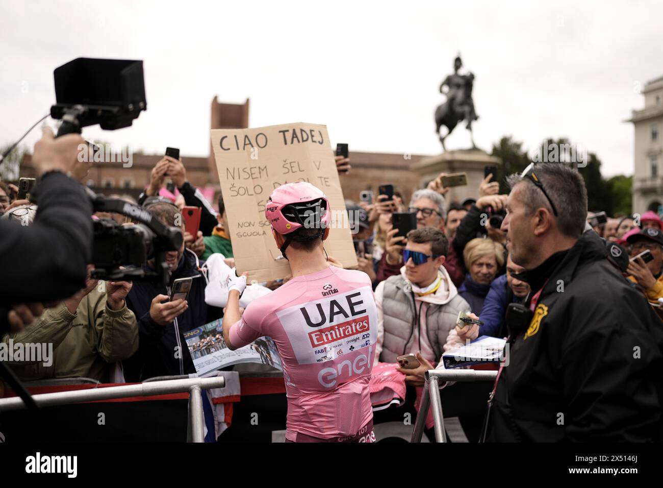 Tadej Pogacar (UAE Team Emirates) Pink jersey during the stage 3 of the ...