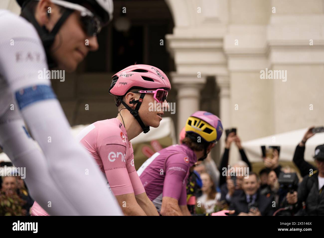 Tadej Pogacar (UAE Team Emirates) Pink jersey during the stage 3 of the ...