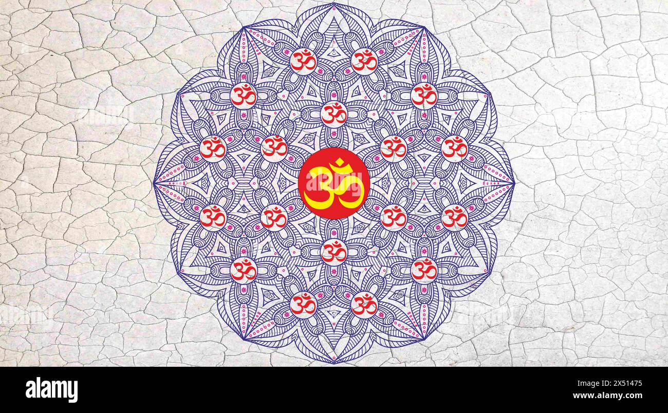 Om Art design Printable Stock Vector Image & Art - Alamy