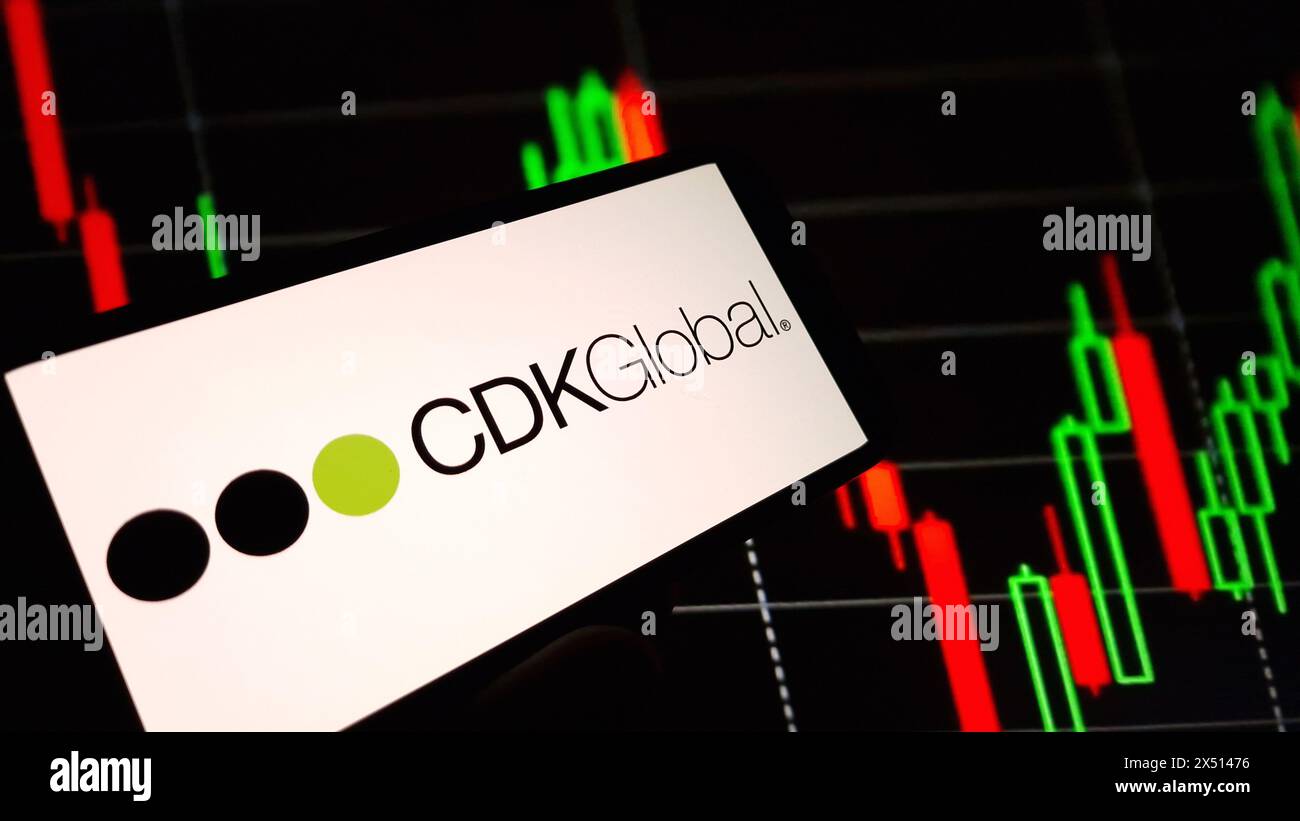 Konskie, Poland - March 17, 2024: CDK Global company logo displayed on ...