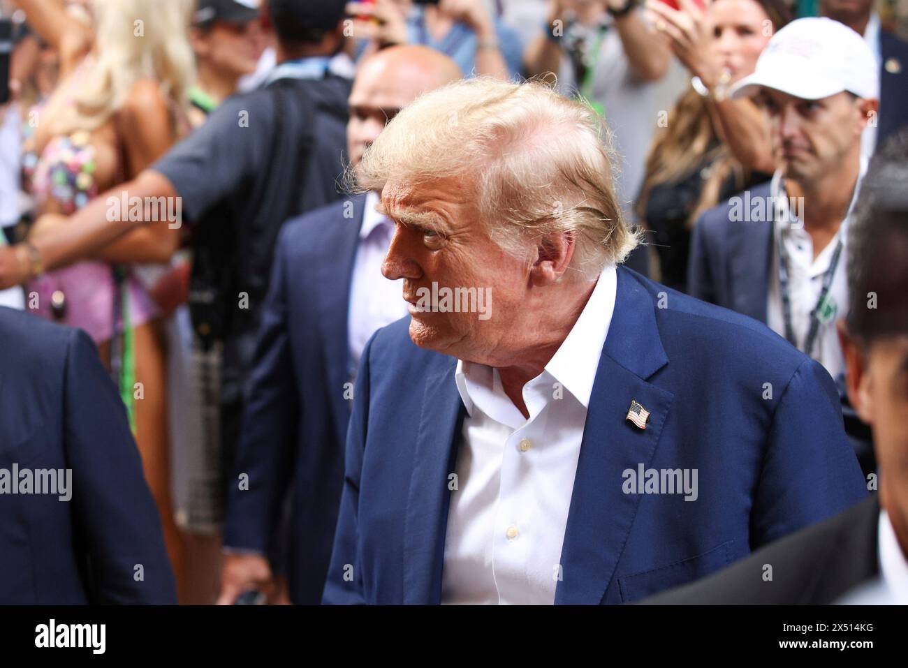 Former US President Donald Trump, F1 Grand Prix of Miami at Miami ...