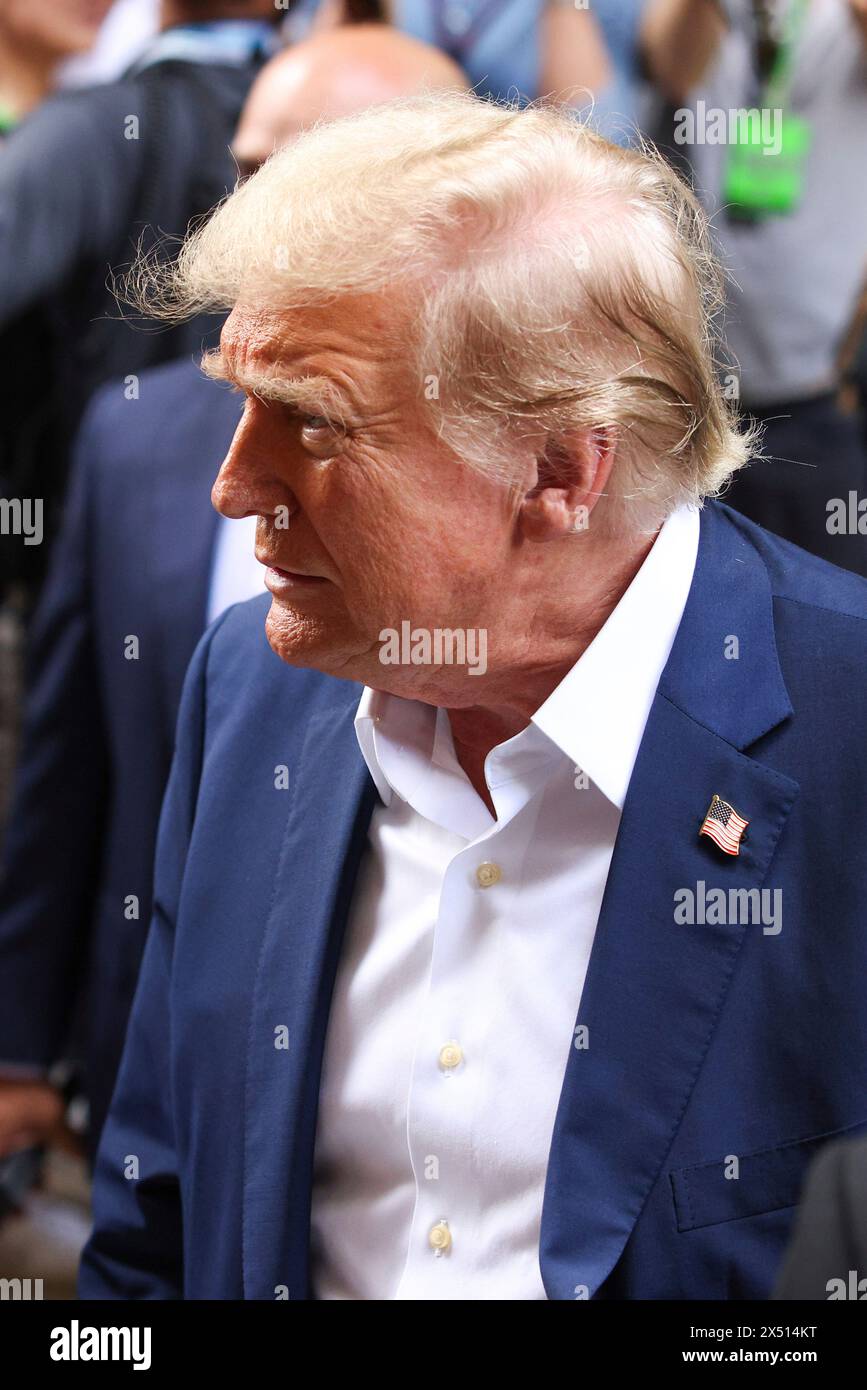 Former US President Donald Trump, F1 Grand Prix of Miami at Miami ...