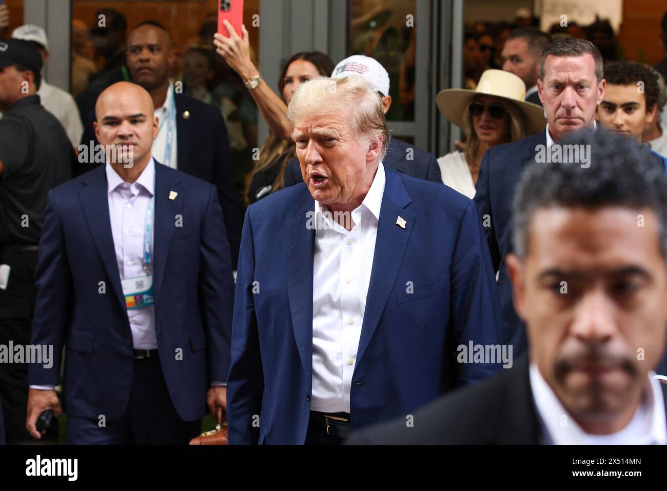 Former US President Donald Trump, F1 Grand Prix of Miami at Miami ...