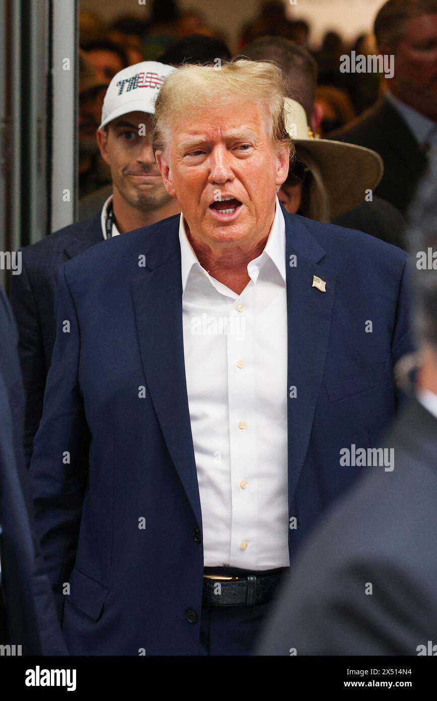 Former US President Donald Trump, F1 Grand Prix of Miami at Miami ...
