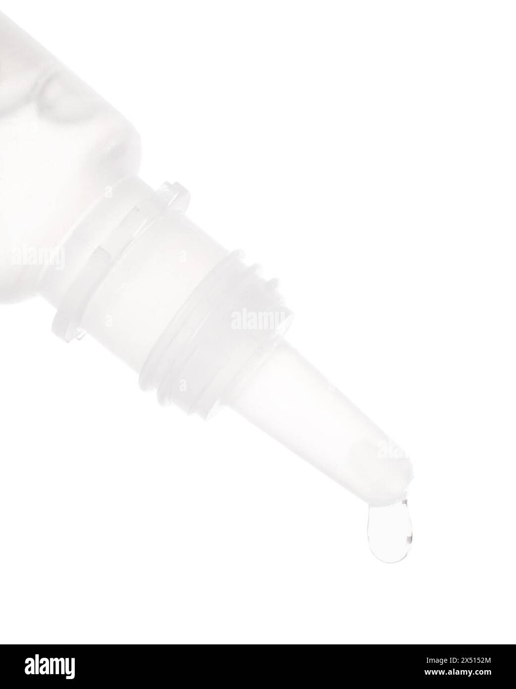 Dripping medical drops from bottle on white background Stock Photo - Alamy