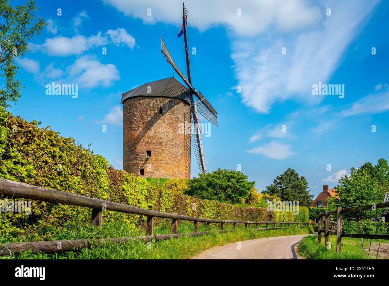 Landscape of Zeddam, Province Gelderland. View of the Grafelijke ...