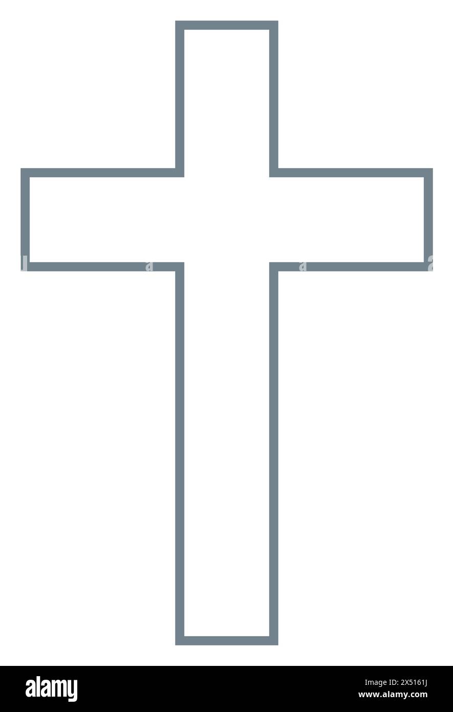 Cross of christian crucifix. Simple logo icon of christian Symbol of ...