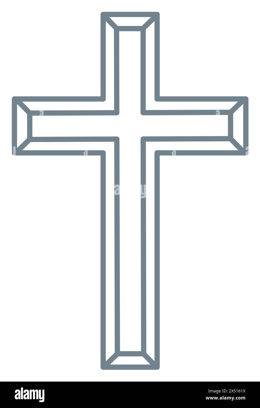 Cross of christian crucifix. Simple logo icon of christian Symbol of ...