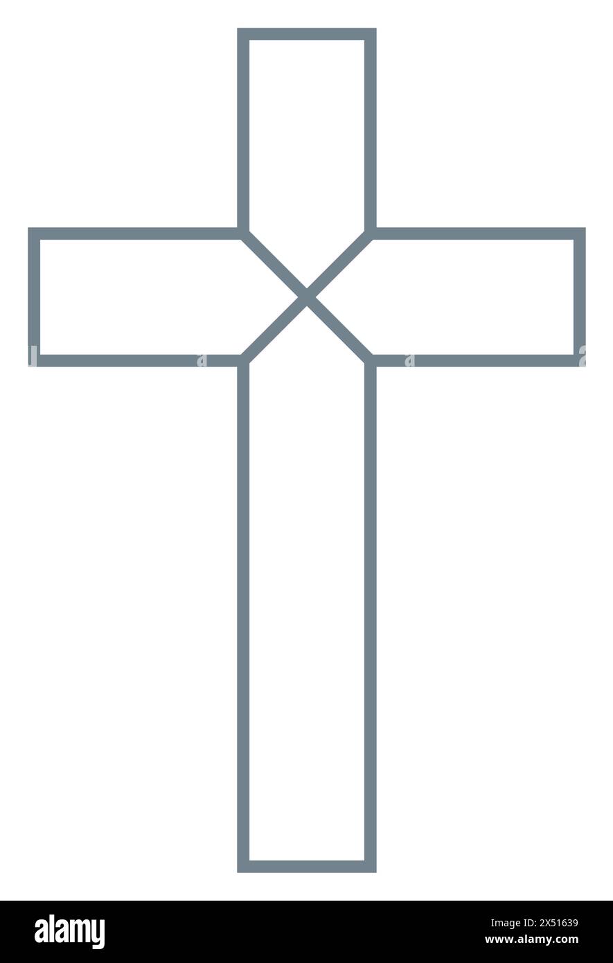Cross of christian crucifix. Simple logo icon of christian Symbol of ...