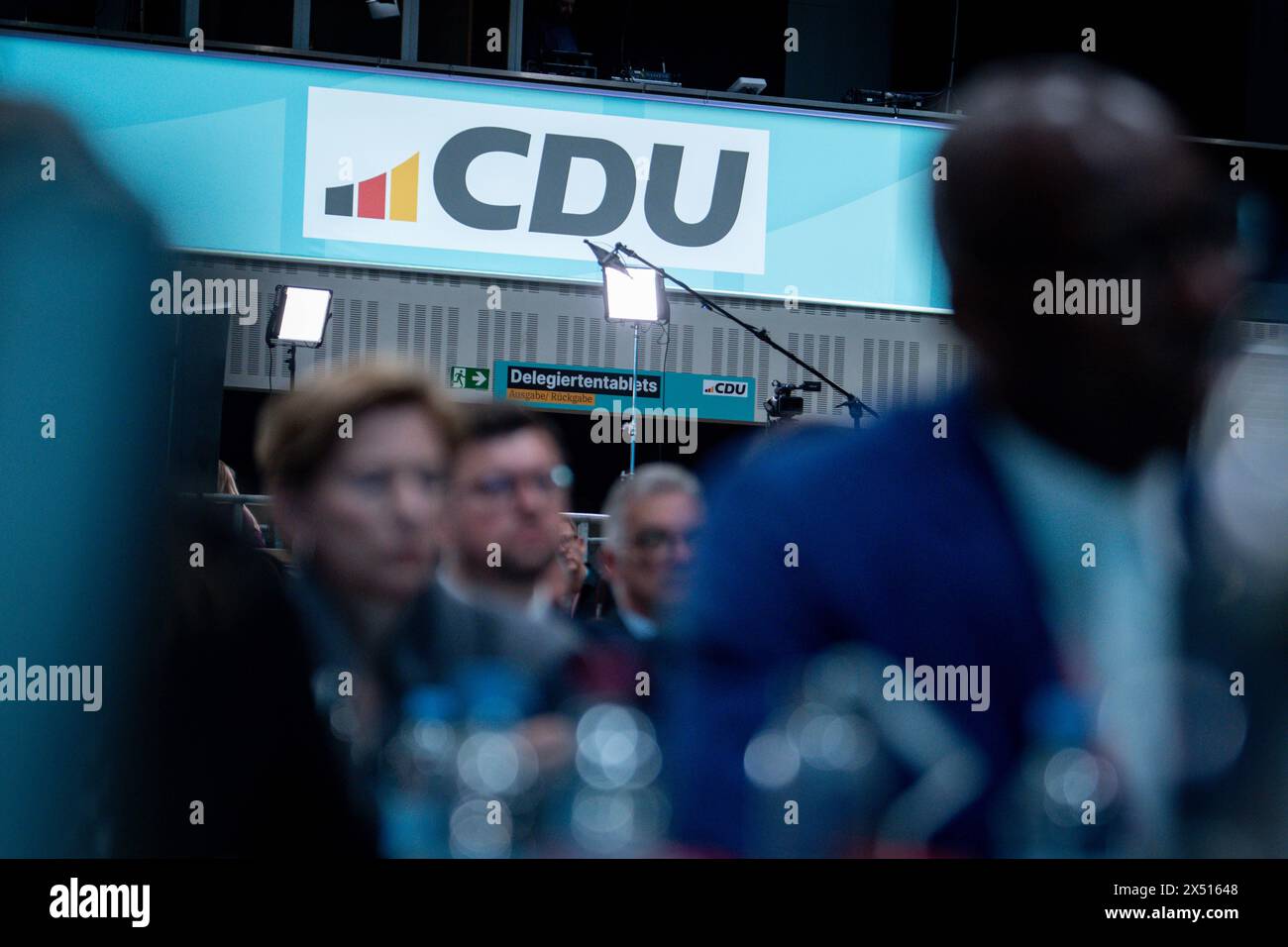 36. Bundesparteitag der CDU Deutschland 2024 CDU Logo und Impressionen ...