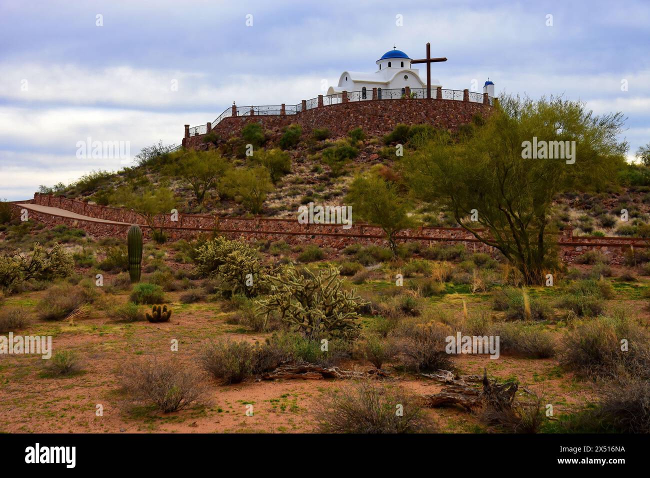 Greek orthodox chapel at St. Anthony's monastery in Arizona Stock Photo ...
