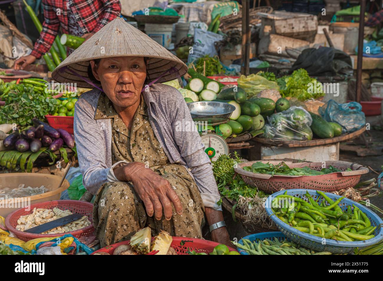 Vietnam, Hue, Market and people Stock Photo - Alamy
