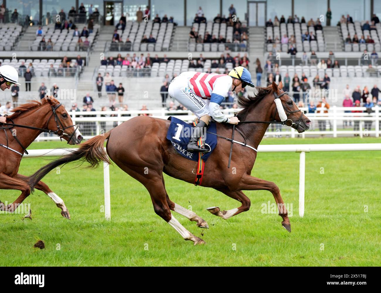 Bright Stripes ridden by Billy Lee on their way to winning the Coolmore ...