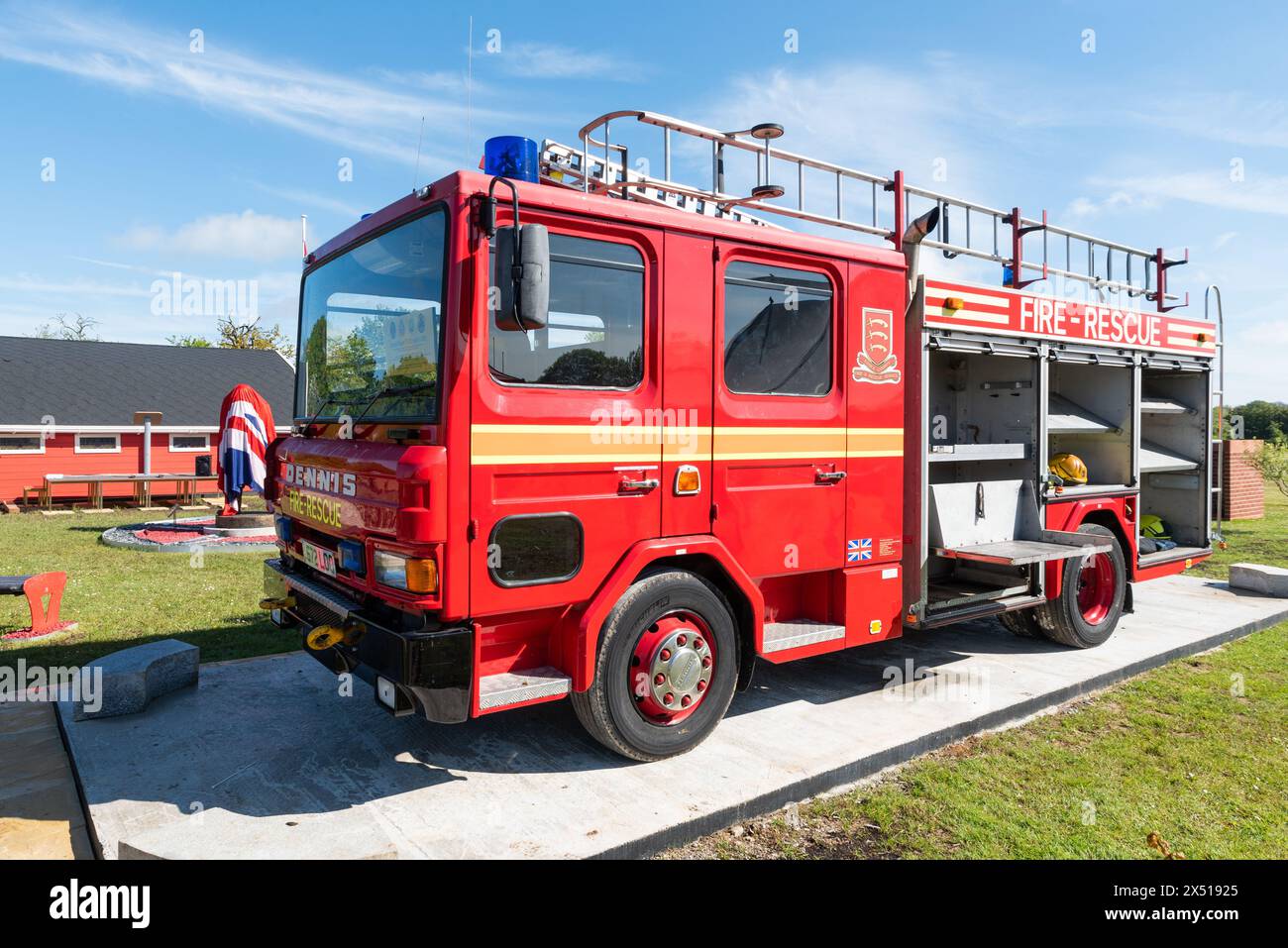 Dennis Rapier TF202 fire engine, fire appliance at the unveiling and ...