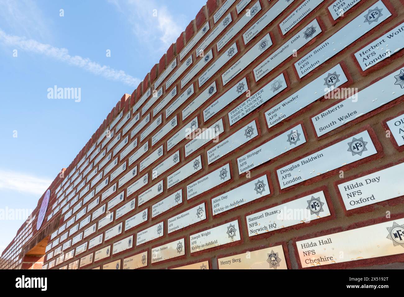 Name plaques on Memorial Wall at the unveiling and opening of the ...