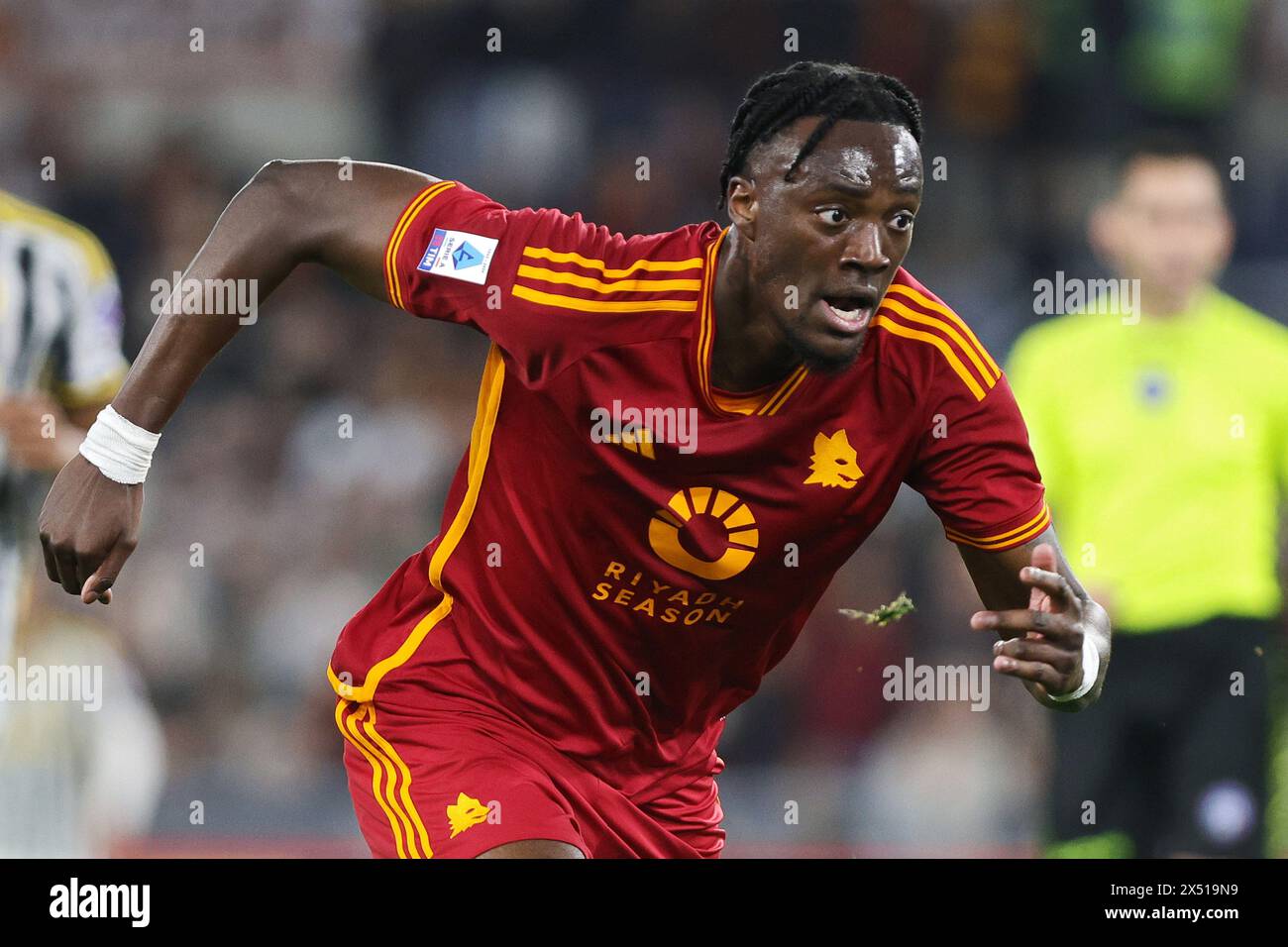 Tammy Abraham of Roma in action during the Italian championship Serie A ...