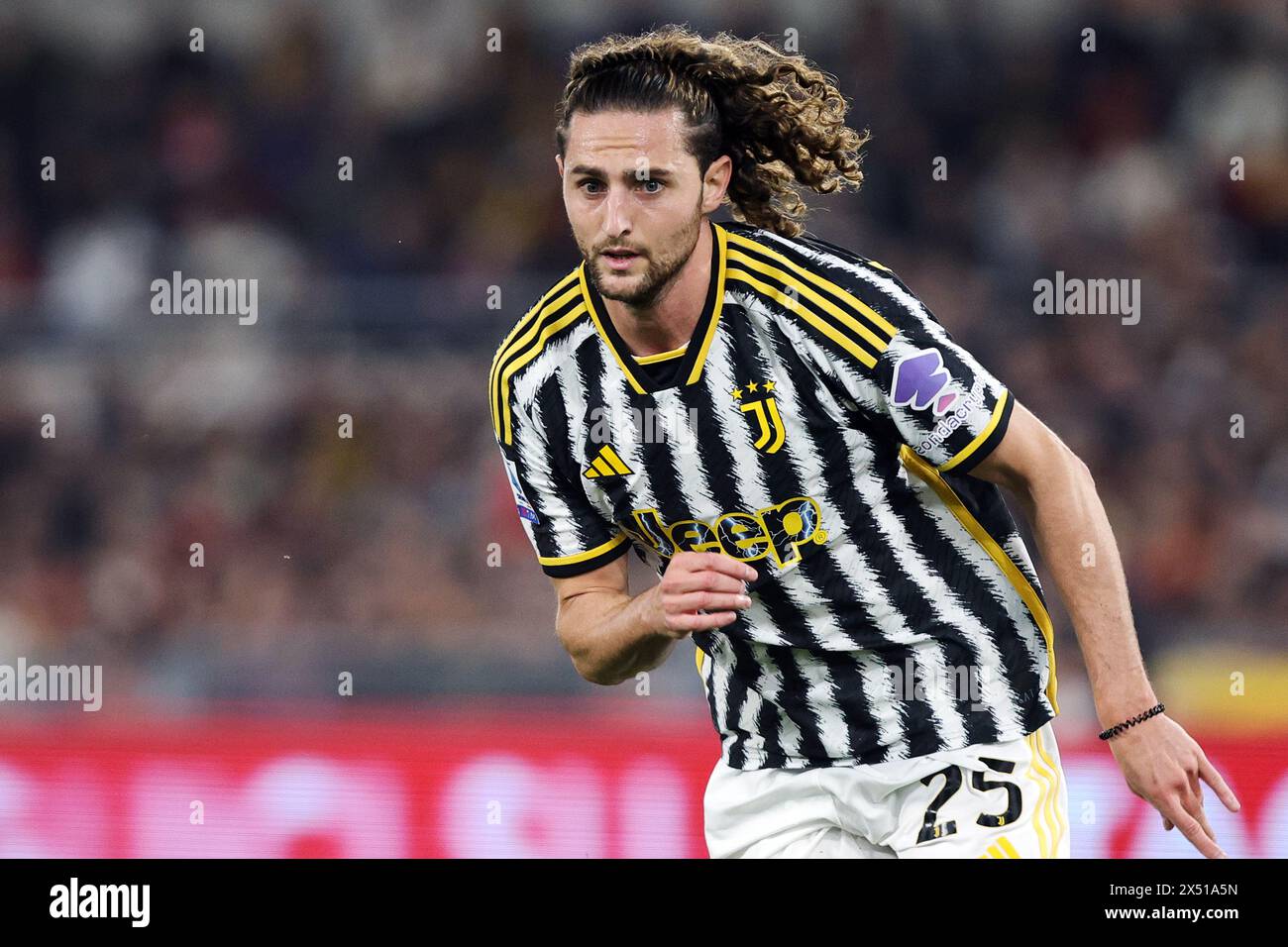 Adrien Rabiot of Juventus in action during the Italian championship ...