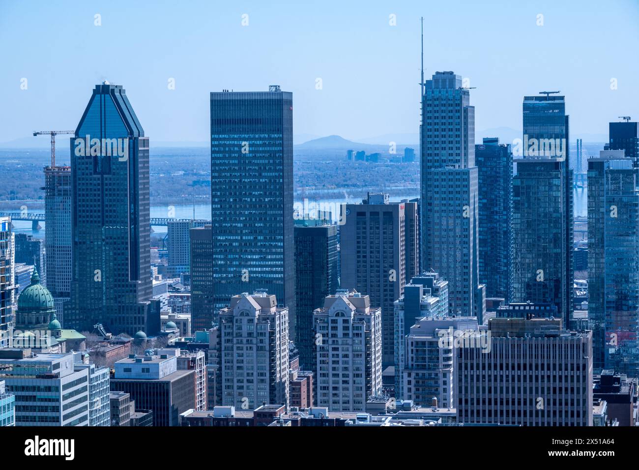Montreal, Canada - 25 April 2024: Montreal Skyline in spring from ...