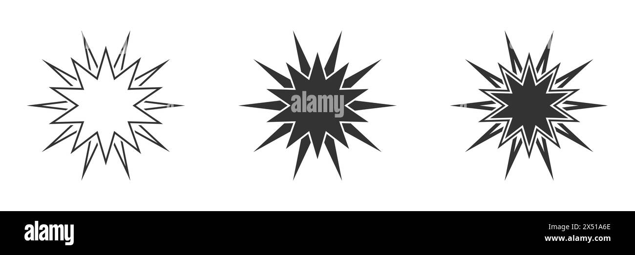 Fire explosion icon. Vector illustration Stock Vector Image & Art - Alamy