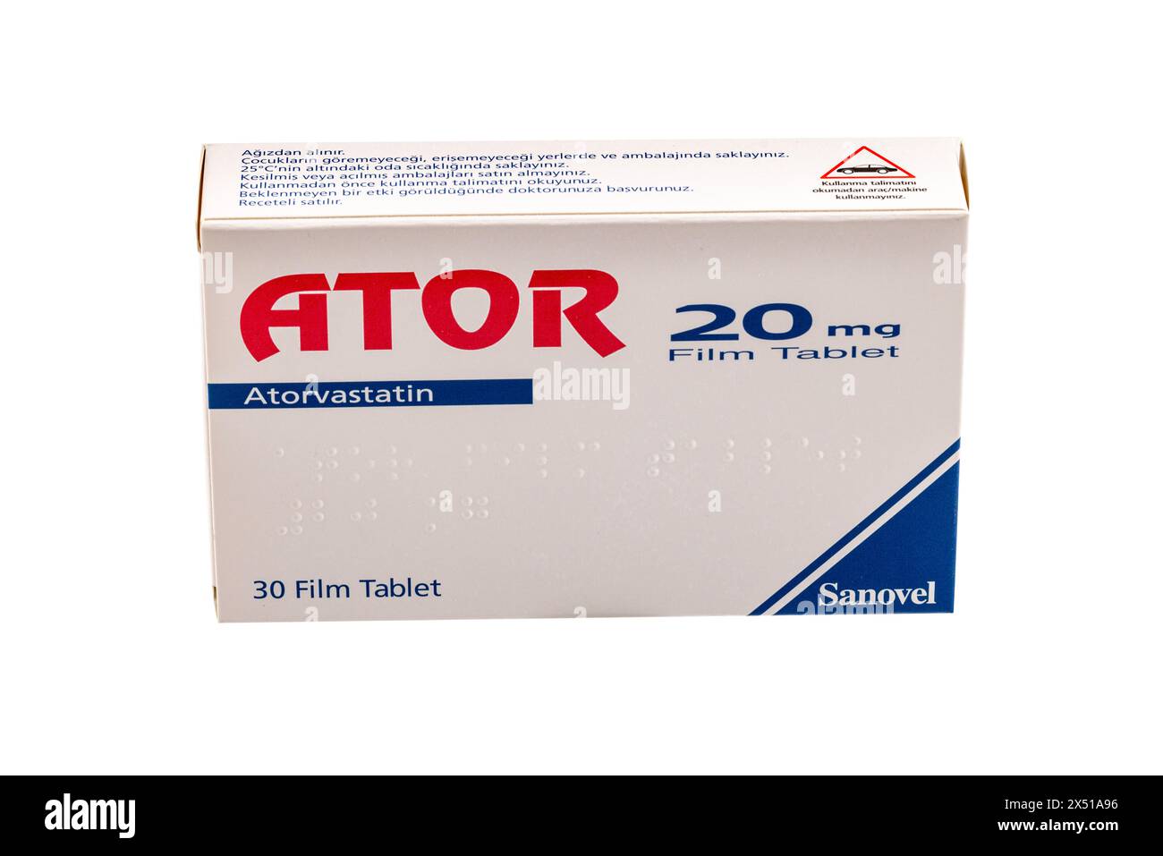 Istanbul Turkey 27 April 2024; ATOR 20 mg tablet pill developed by ...