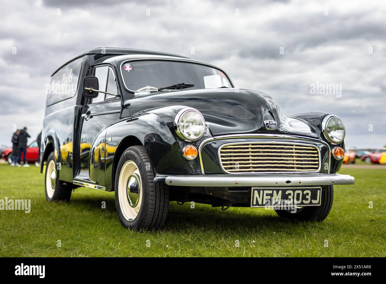 1971 Morris Van, on display at the April Scramble held at the Bicester ...