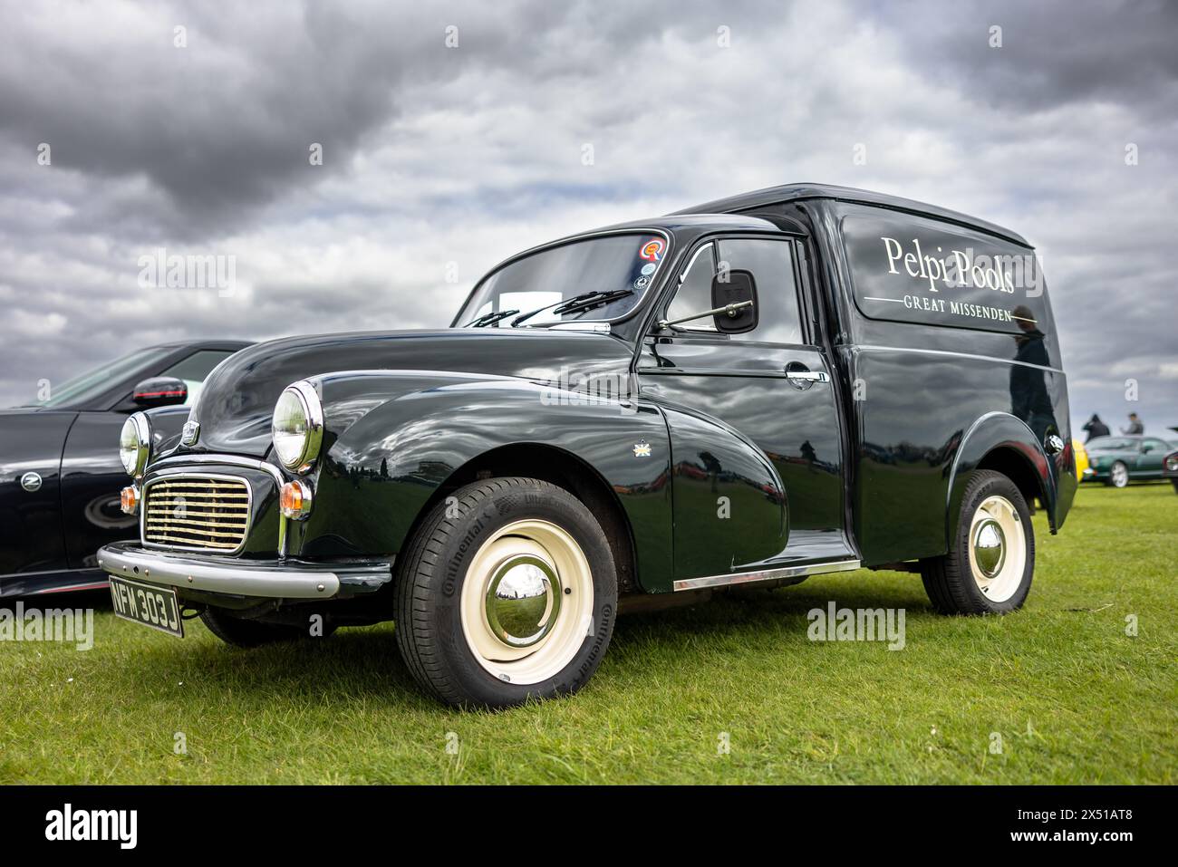 1971 Morris Van, on display at the April Scramble held at the Bicester Heritage Centre on the ...