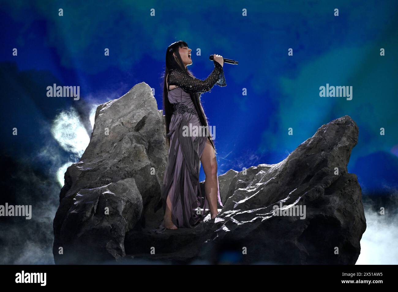 Malmo, Sweden. 06th May, 2024. Teya Dora representing Serbia with the ...
