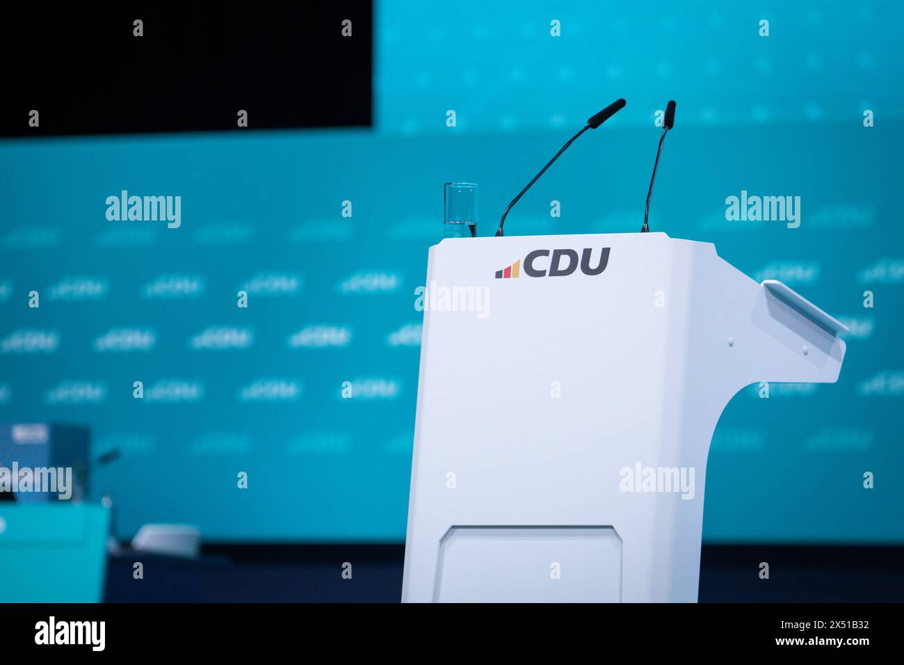 36. Bundesparteitag der CDU Deutschland 2024 Rednerpult beim 36 ...