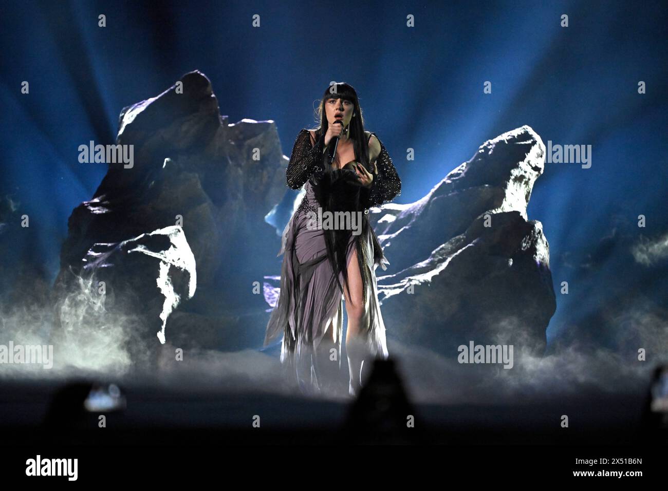 Malmo, Sweden. 06th May, 2024. Teya Dora representing Serbia with the ...