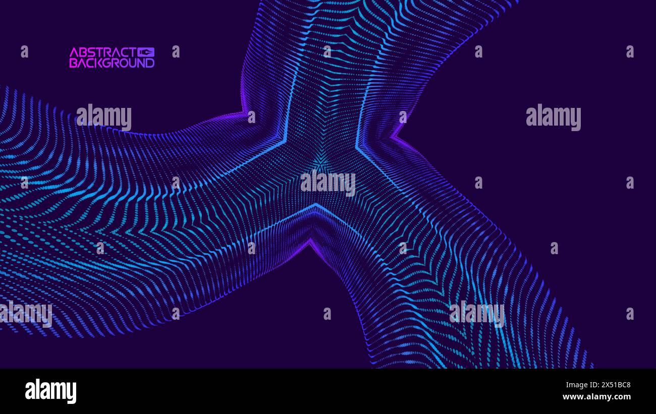 Dynamic blue abstract wave background Stock Vector Image & Art - Alamy