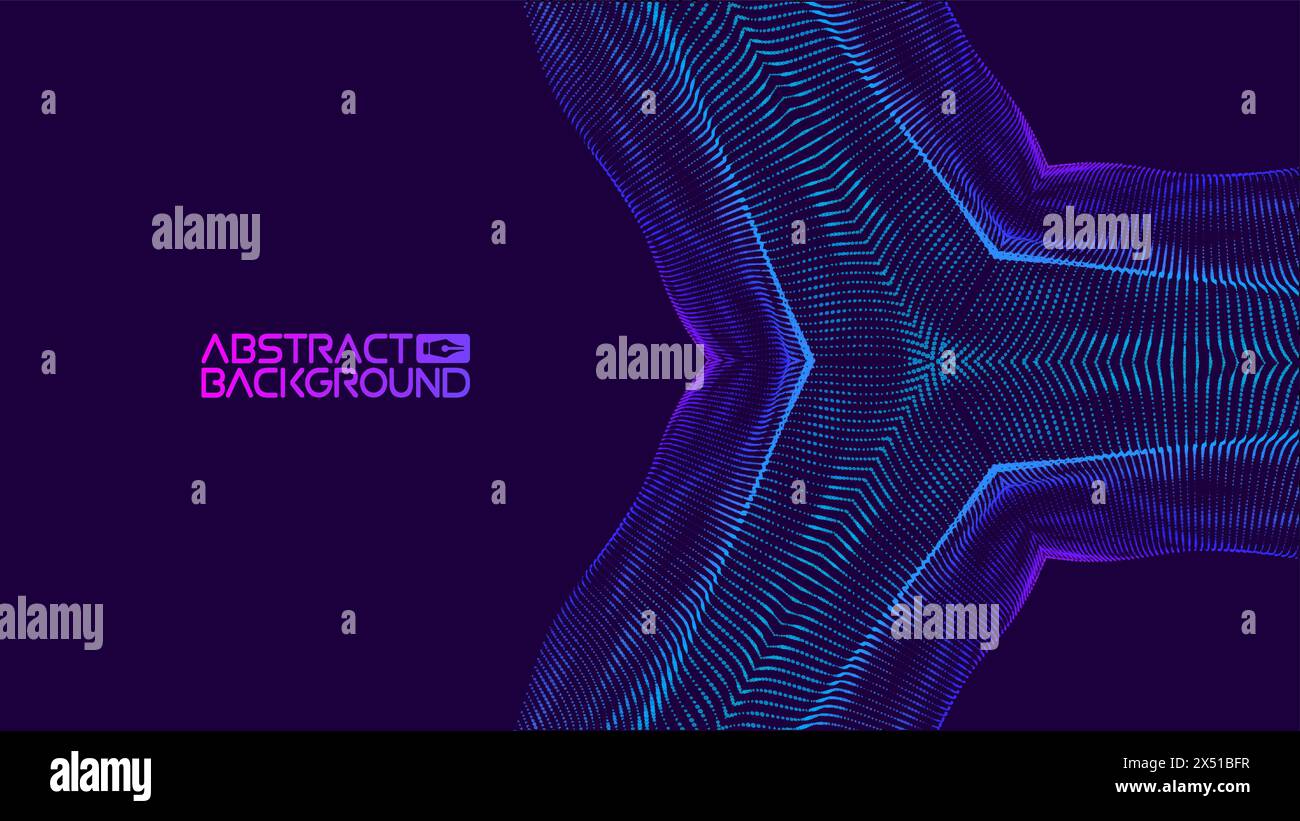 Dynamic blue abstract wave background Stock Vector Image & Art - Alamy