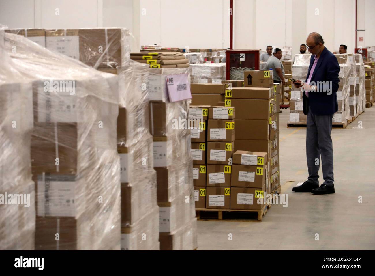 Non Exclusive: Electoral ballot papers seen during a tour to show the ...