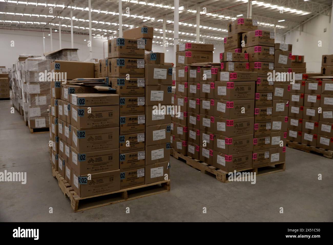 Non Exclusive: Electoral ballot papers seen during a tour to show the ...