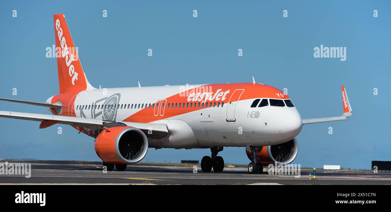 Tenerife, Spain may 2st, 2024. easyJet (NEO Livery) Airlines Airbus ...