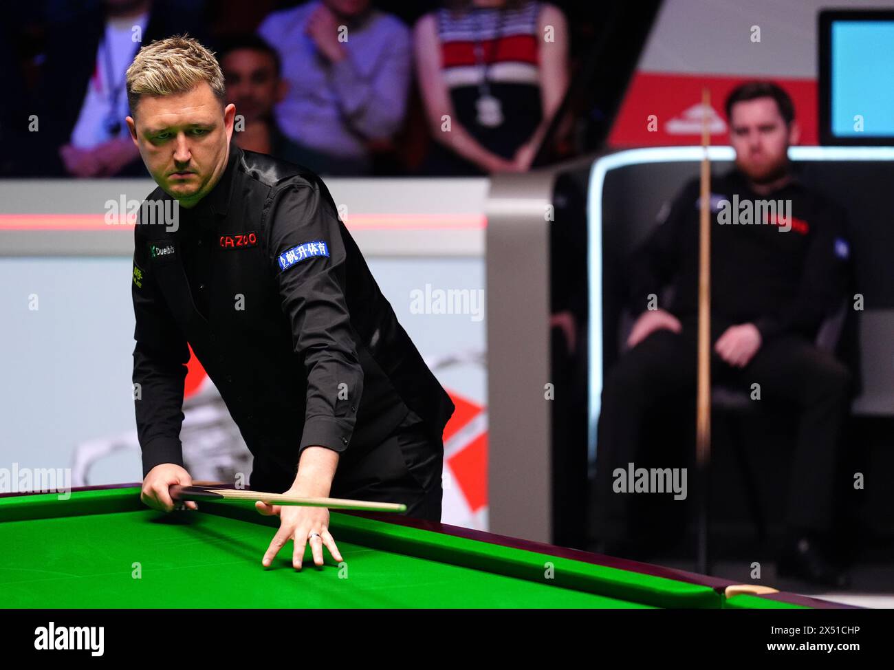 Kyren Wilson in action against Jak Jones during the final on day ...