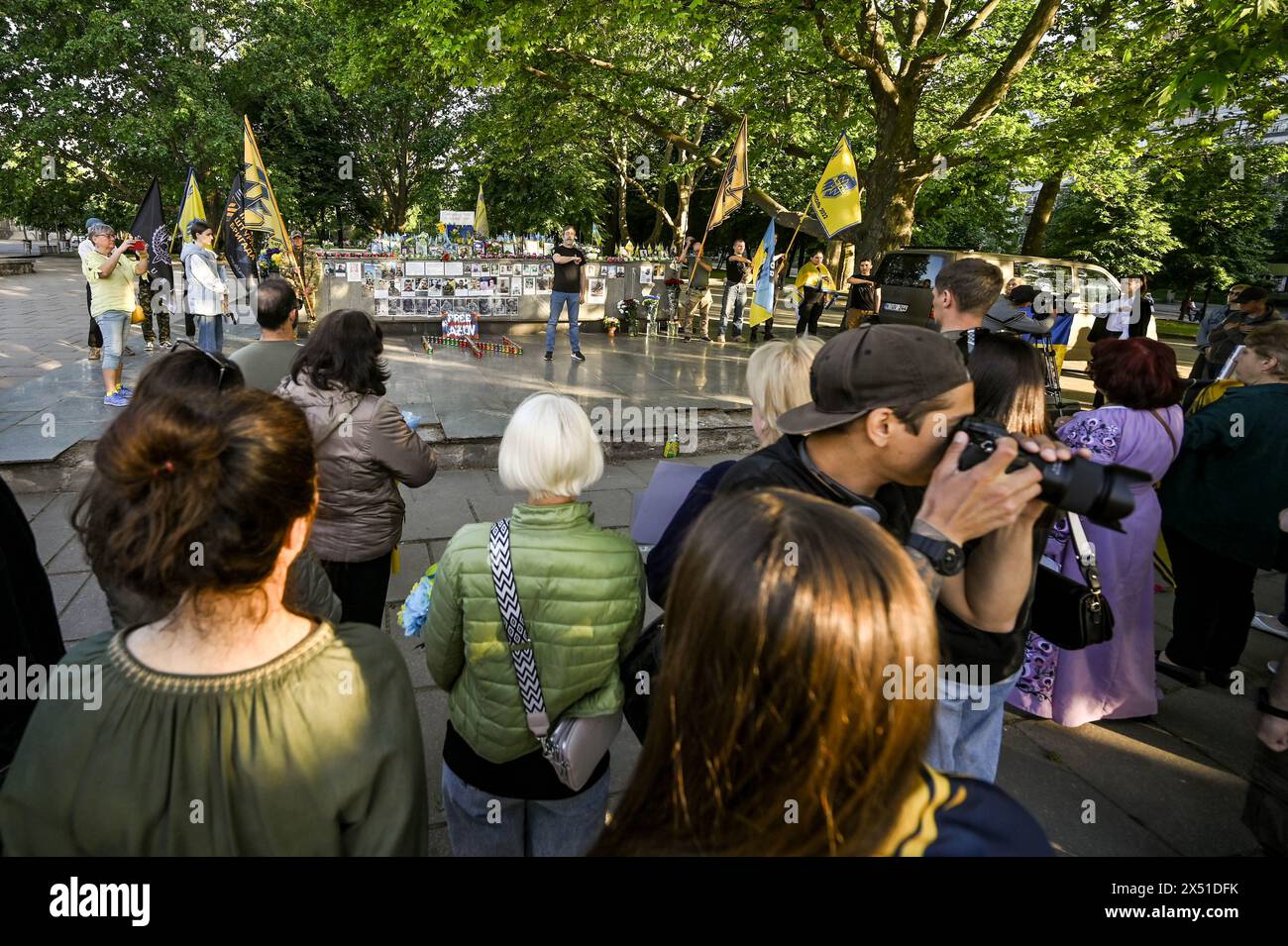 Non Exclusive: ZAPORIZHZHIA, UKRAINE - MAY 5, 2024 - A rally is ...