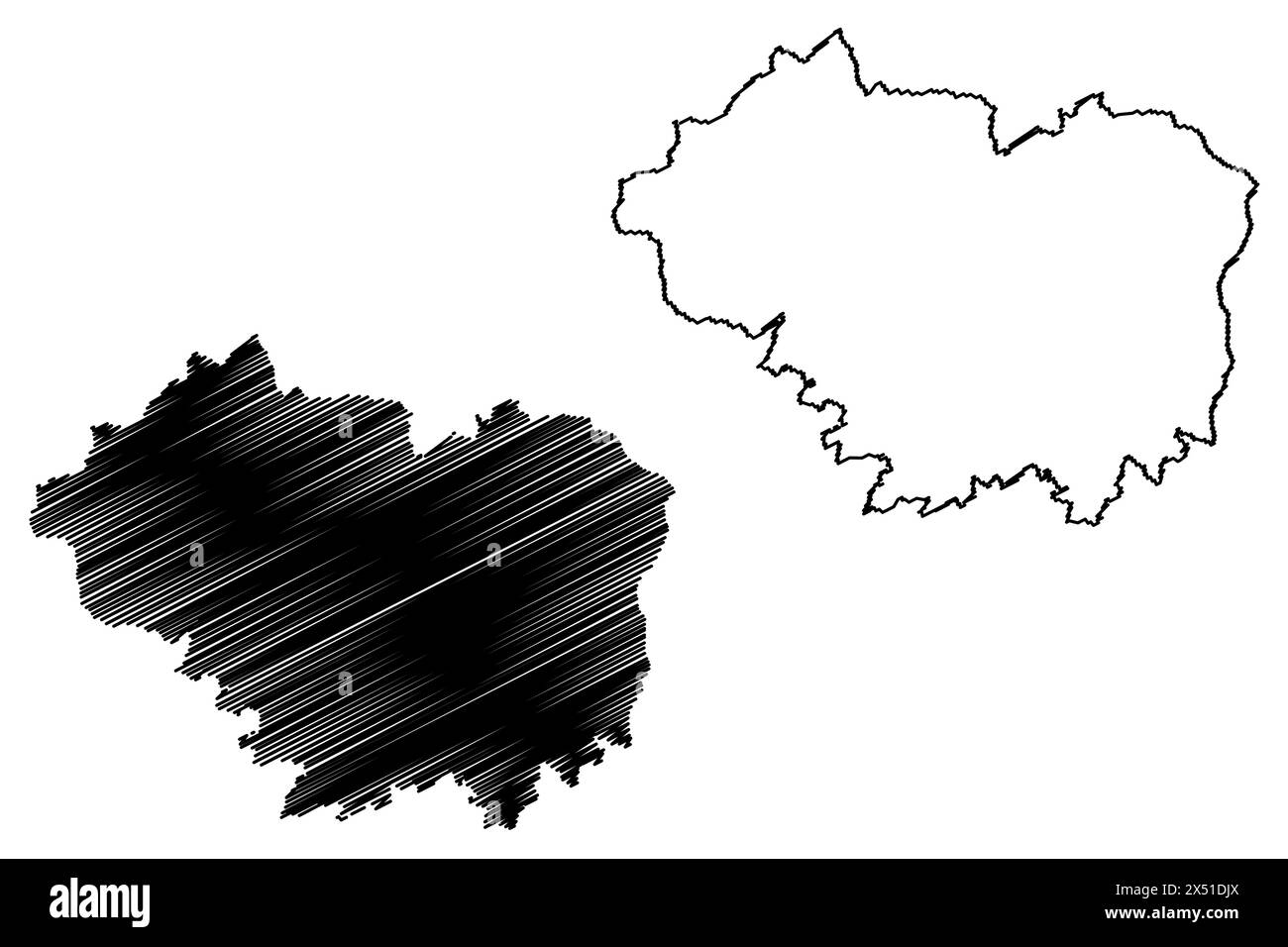 Vector map of sankt veit an der glan hi-res stock photography and ...