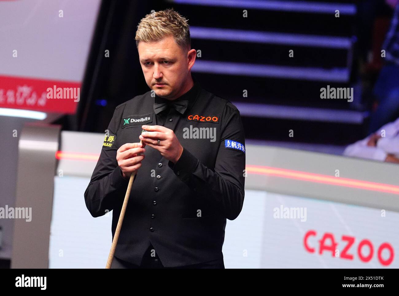 Kyren Wilson in action against Jak Jones (not pictured) during the ...