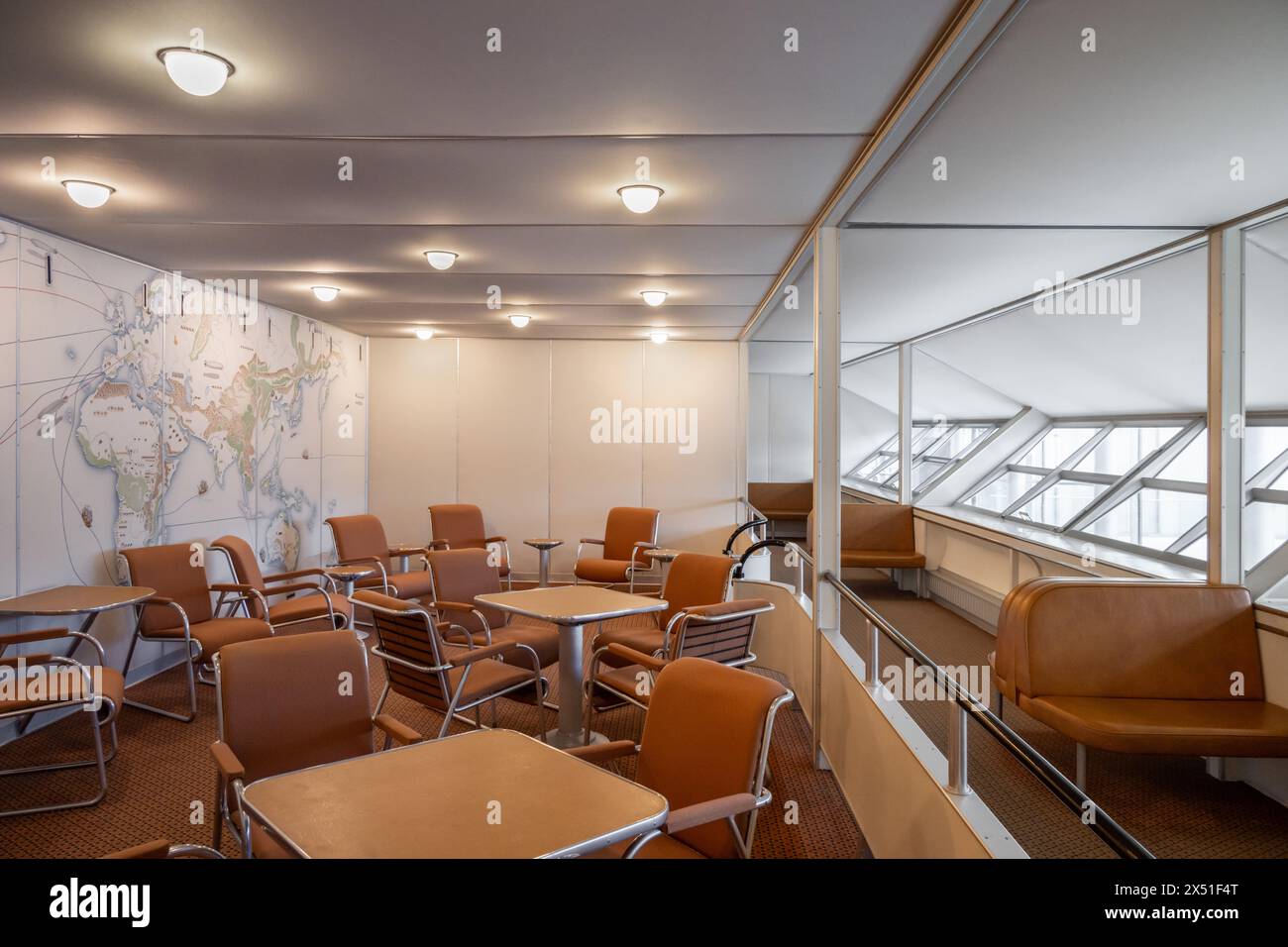 Recreated Cabin Lounge of Zeppelin Hindenburg, Zeppelin Museum ...
