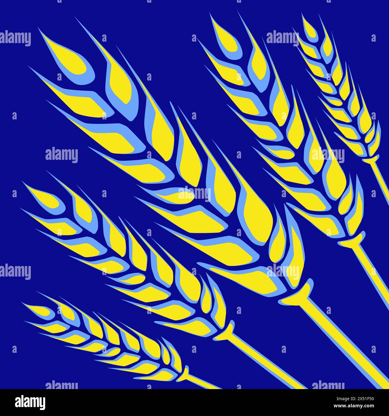 Grain harvest famine Stock Vector Images - Alamy