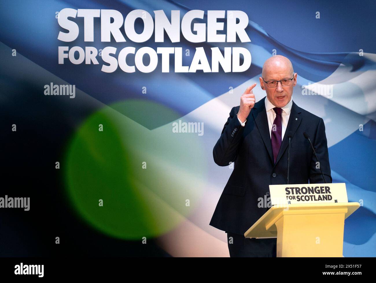 Newly elected leader of the Scottish National Party (SNP) John Swinney ...
