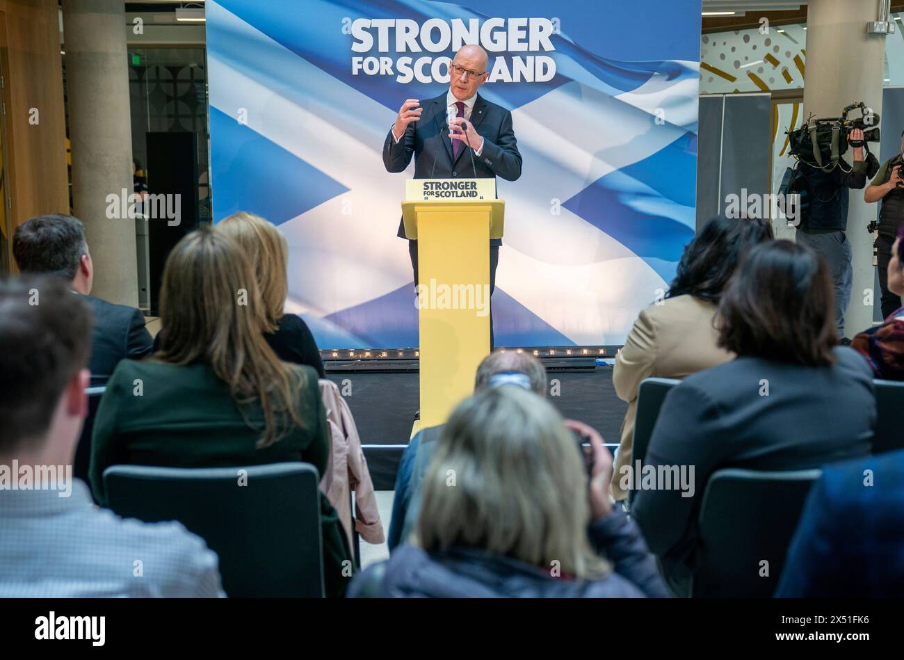 Newly elected leader of the Scottish National Party (SNP) John Swinney ...