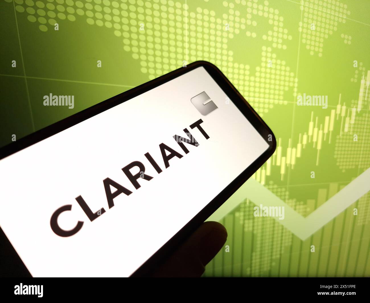 Konskie, Poland - April 29, 2024: Clariant company logo displayed on ...