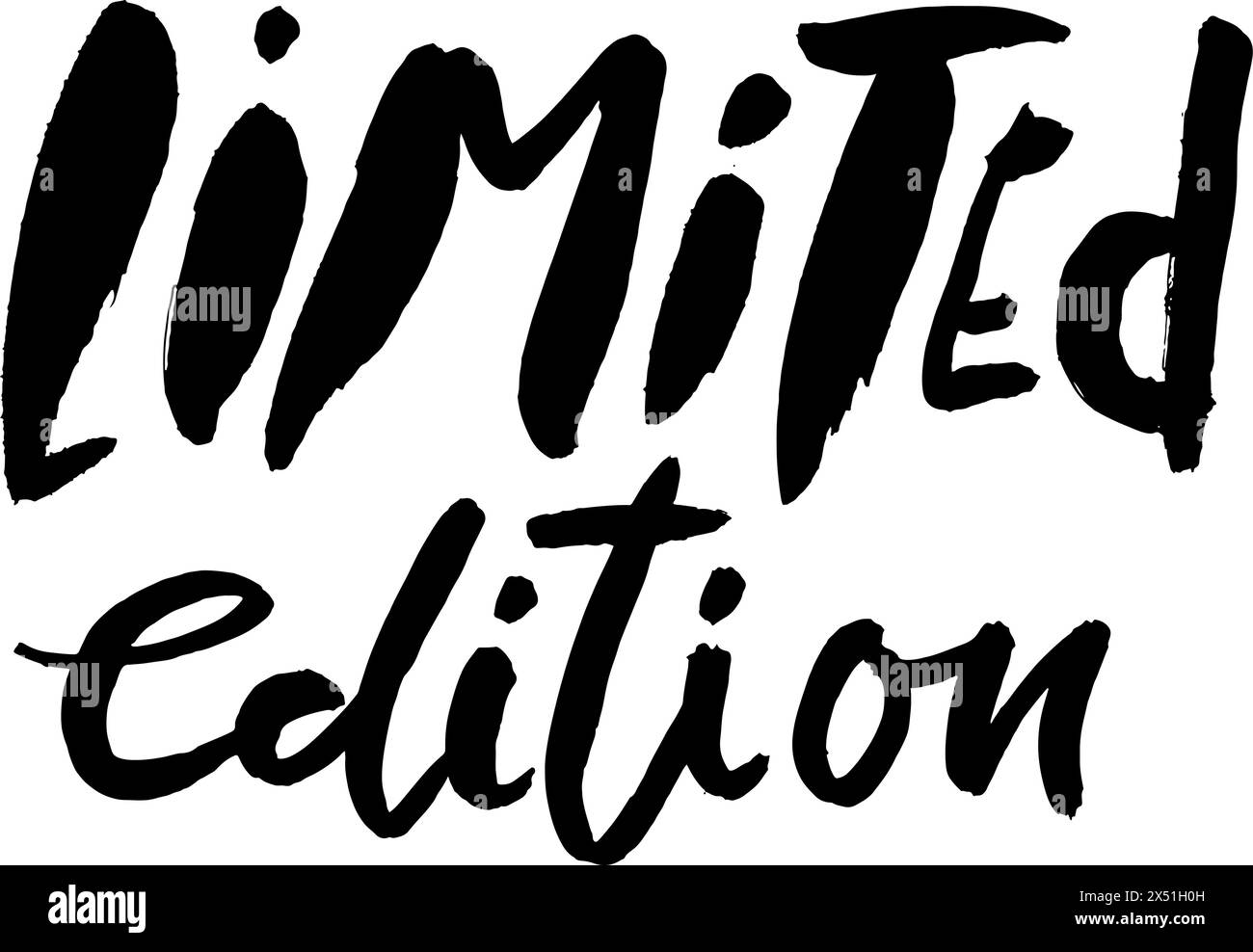 Limited Edition Modern Lettering Design Stock Vector Image & Art - Alamy