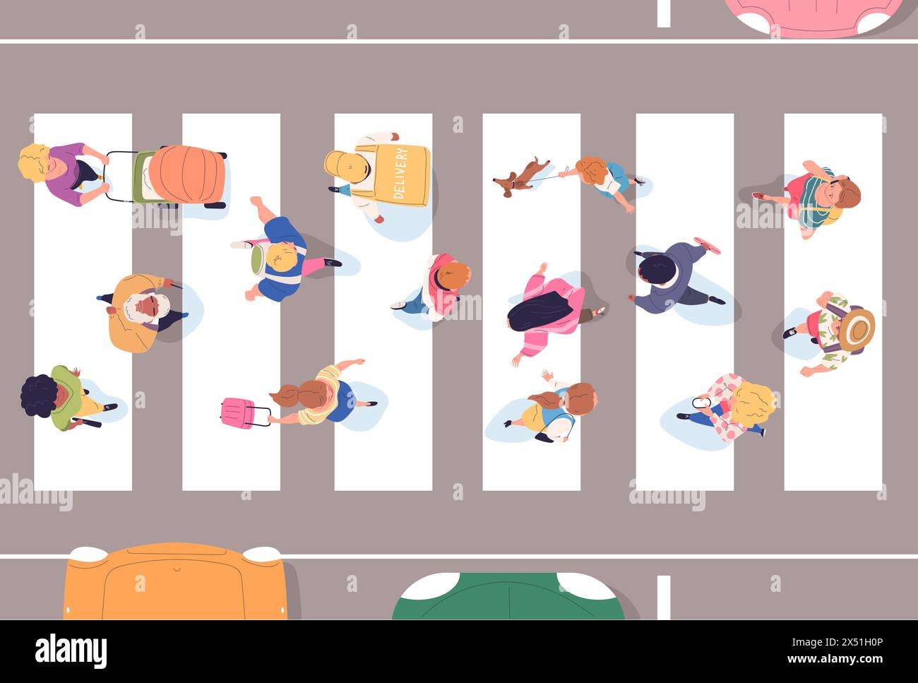 Overhead walk way Stock Vector Images - Alamy