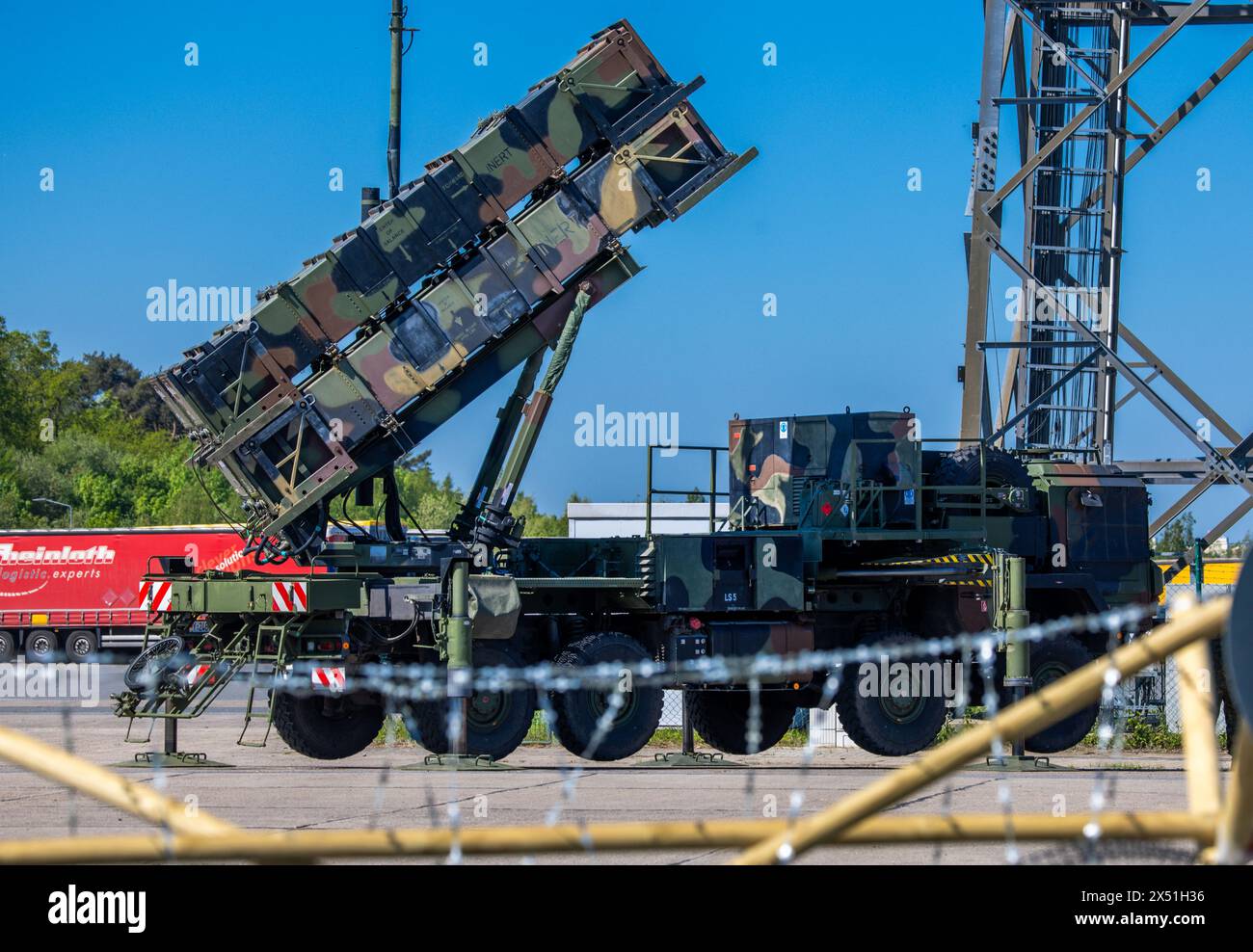 03 May 2024, Mecklenburg-Western Pomerania, Rostock: The Patriot anti ...