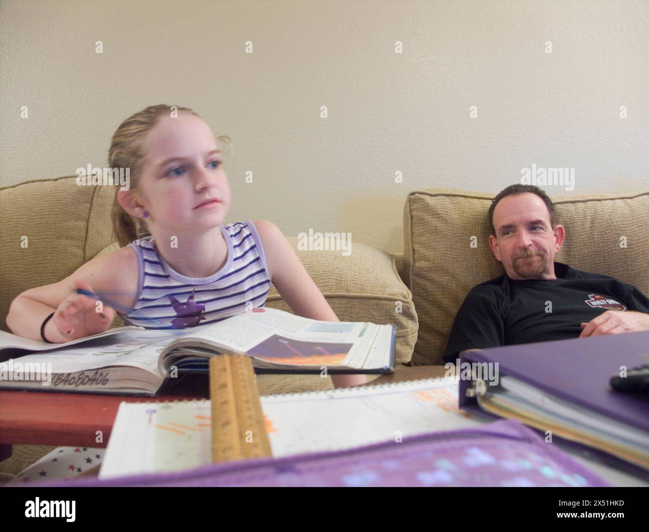 Divorced father with daughter Stock Photo - Alamy