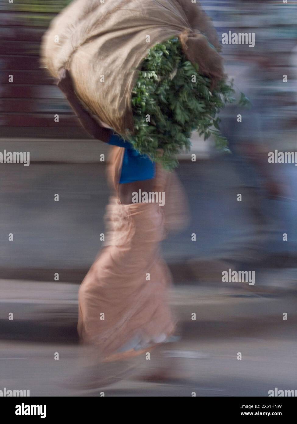 Shoppers rushing around in market Stock Photo - Alamy