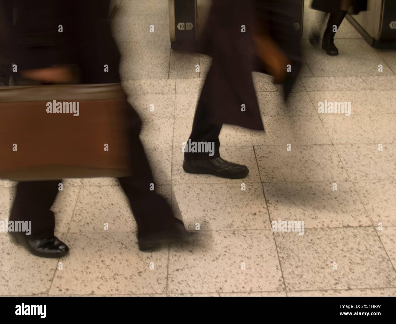 Commuters in the Japanese public transit system in Tokyo, Japan Stock ...